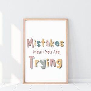 Teacher Wall Sign Elementary Classroom Decor Positive Message Poster ...