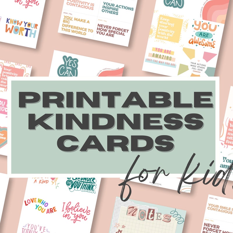 Kindness Cards for Kids - Etsy