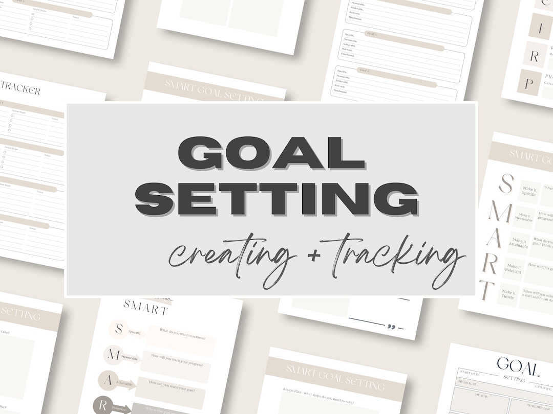 Goal Setting Planner, Goal Setting Sheet, SMART Goal Worksheet, Planner ...