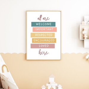 Positive Classroom Decor Elementary Classroom Poster Preschool Class ...