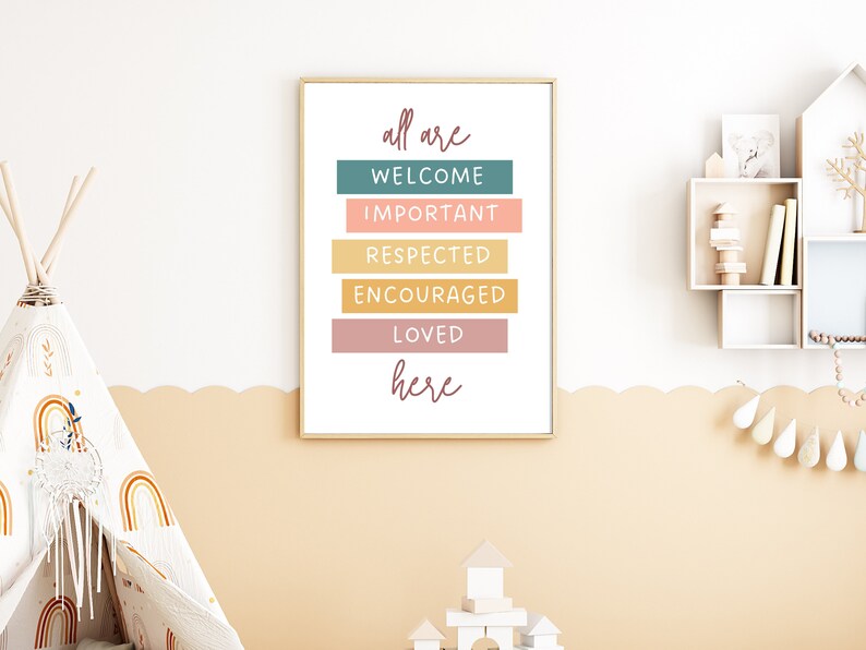 Positive Classroom Decor Elementary Classroom Poster Preschool Class ...