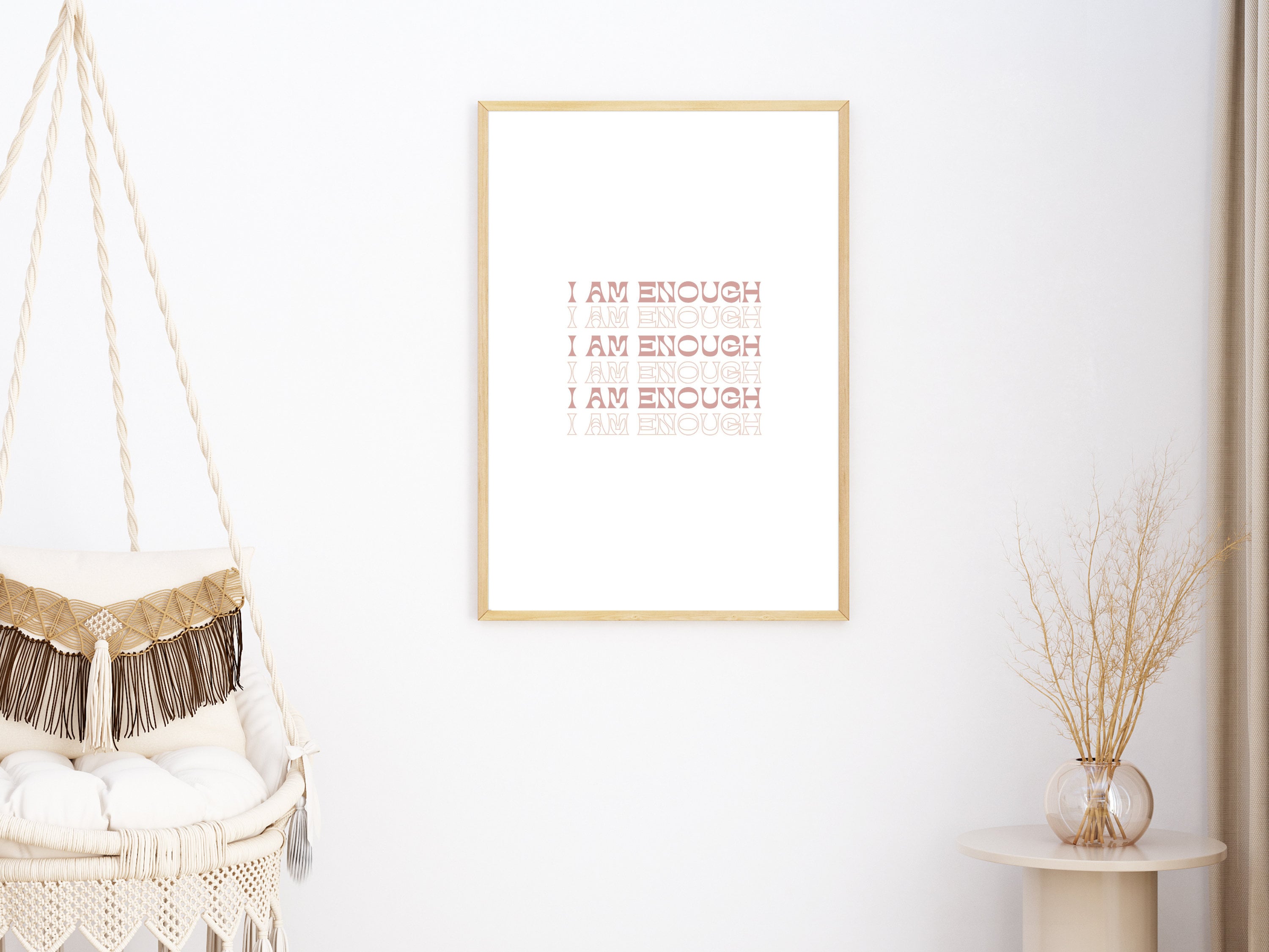 Teenage Girl Affirmation Printable Wall Art Girlie Print and Frame Wall ...