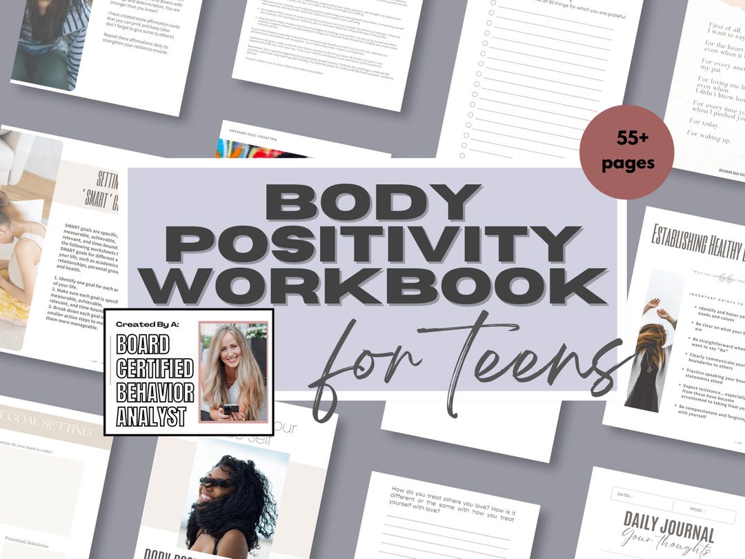 Body Positivity Workbook for Teens & Teenagers | Self-love Confidence ...