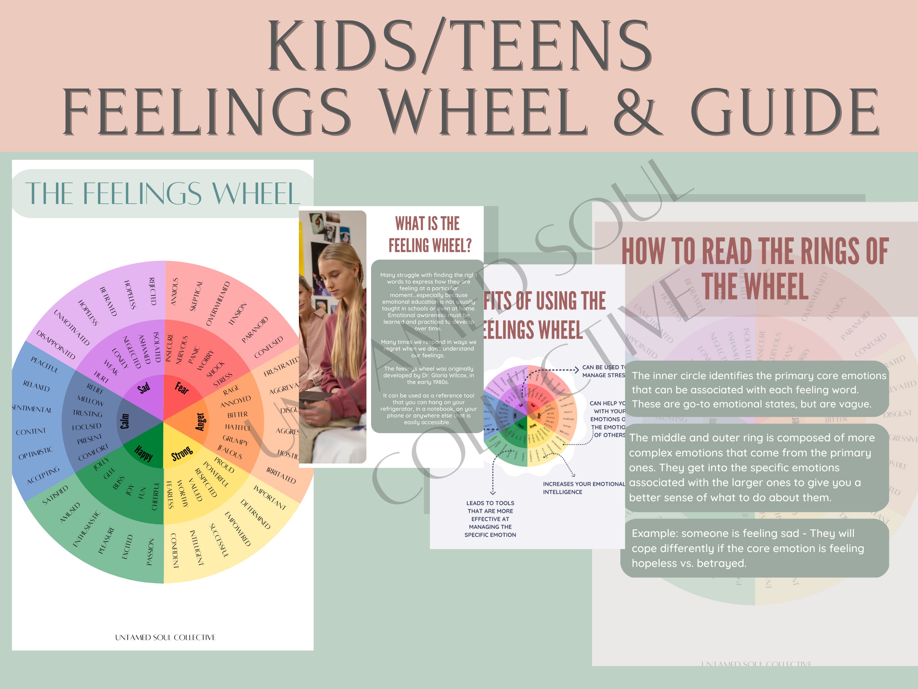 Feelings Kid Feeling Wheel Download Feelings Chart Emotions Child ...