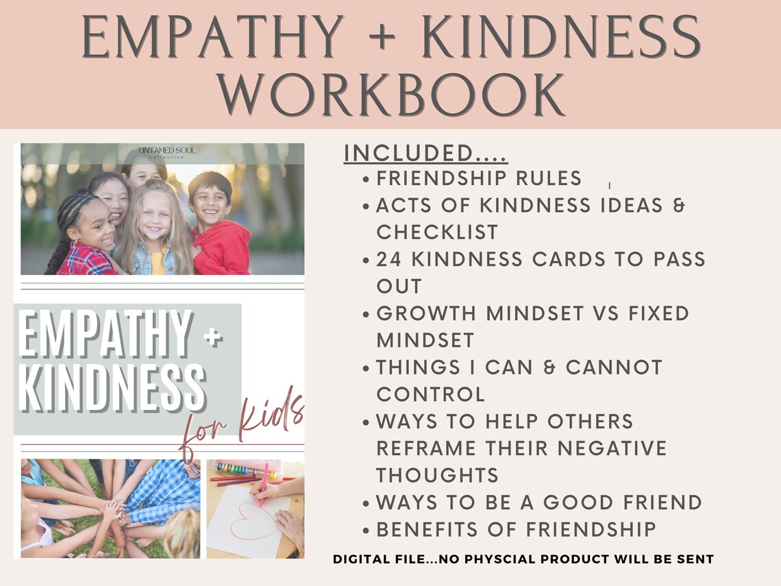 Empathy Kindness for Kids Printable Worksheets for Kids Children Book ...