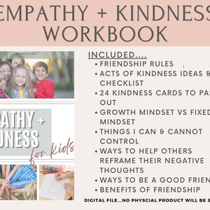 Empathy Kindness for Kids Printable Worksheets for Kids Children Book ...