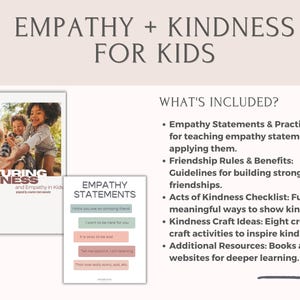 Empathy Kindness for Kids Printable Worksheets for Kids Children Book ...