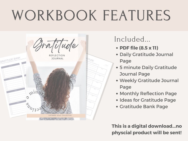 Happiness Journal Digital Gratitude Journal Instant Download Daily ...