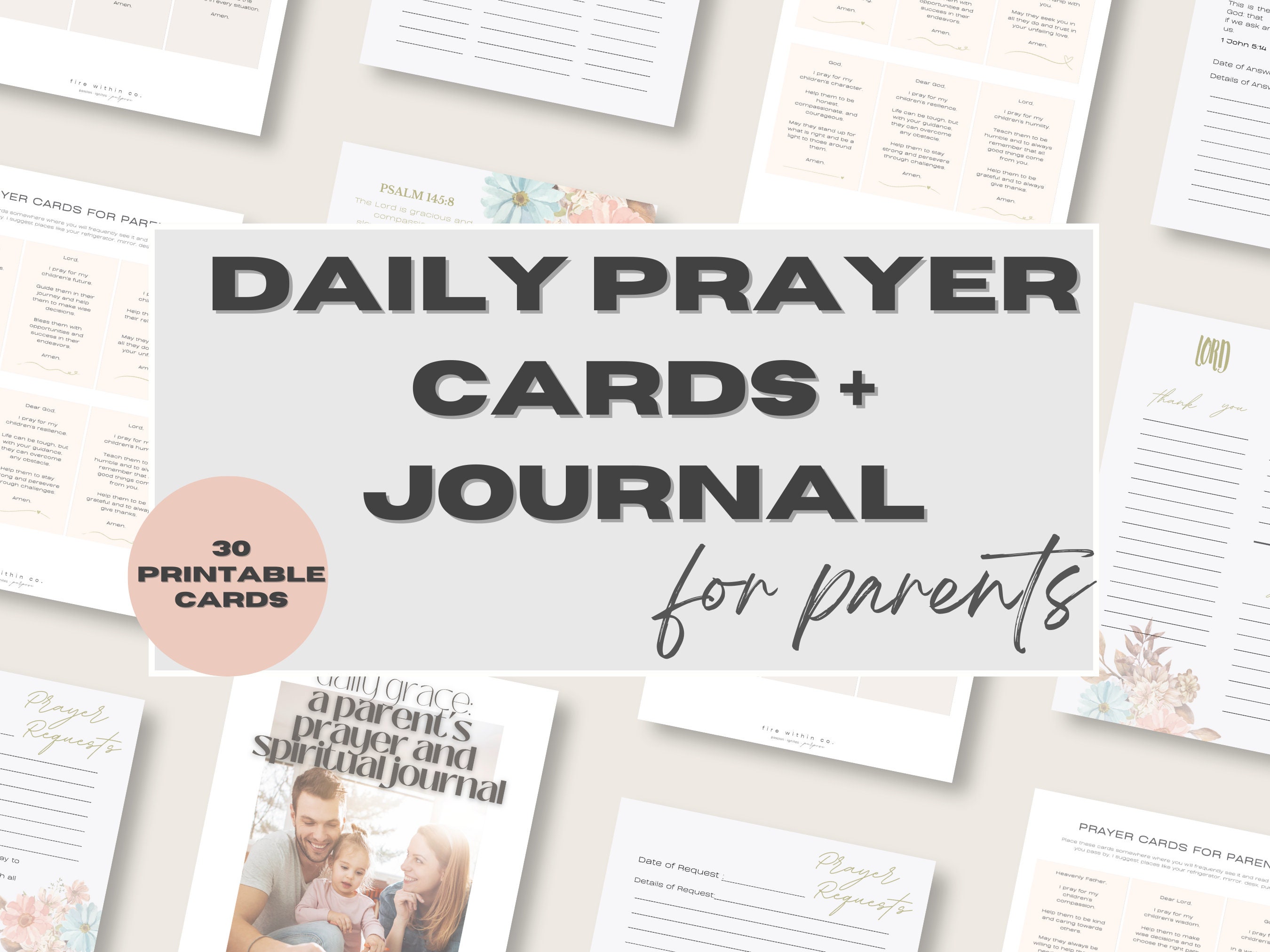 Daily Prayer Journal Prayer Cards Printable Mom Prayer Journal Prayer ...