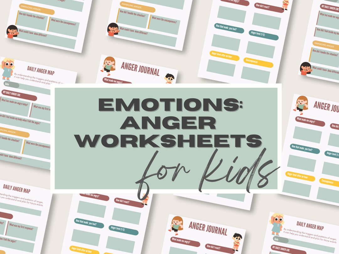 Emotion Worksheet for Kids Anger Management Worksheet Daily Check in ...