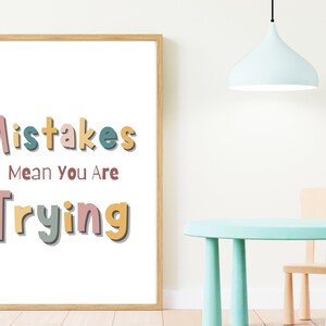 Teacher Wall Sign Elementary Classroom Decor Positive Message Poster ...