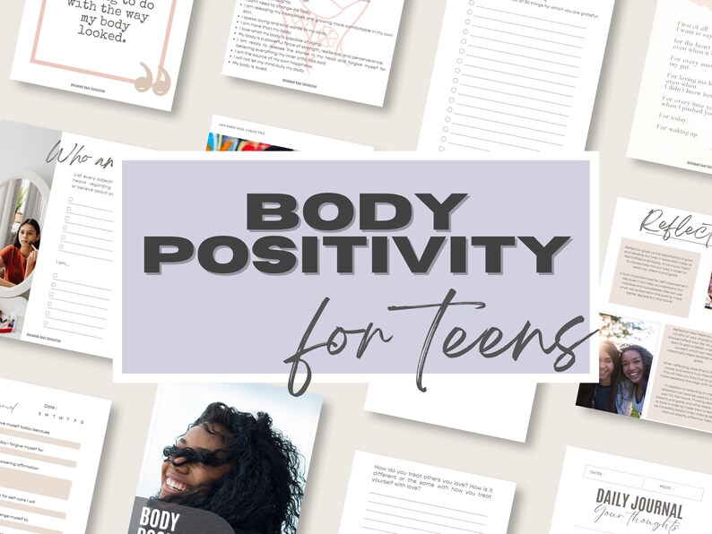 Teen Self Love Body Positivity Workbook Teenage Girls Journal - Etsy