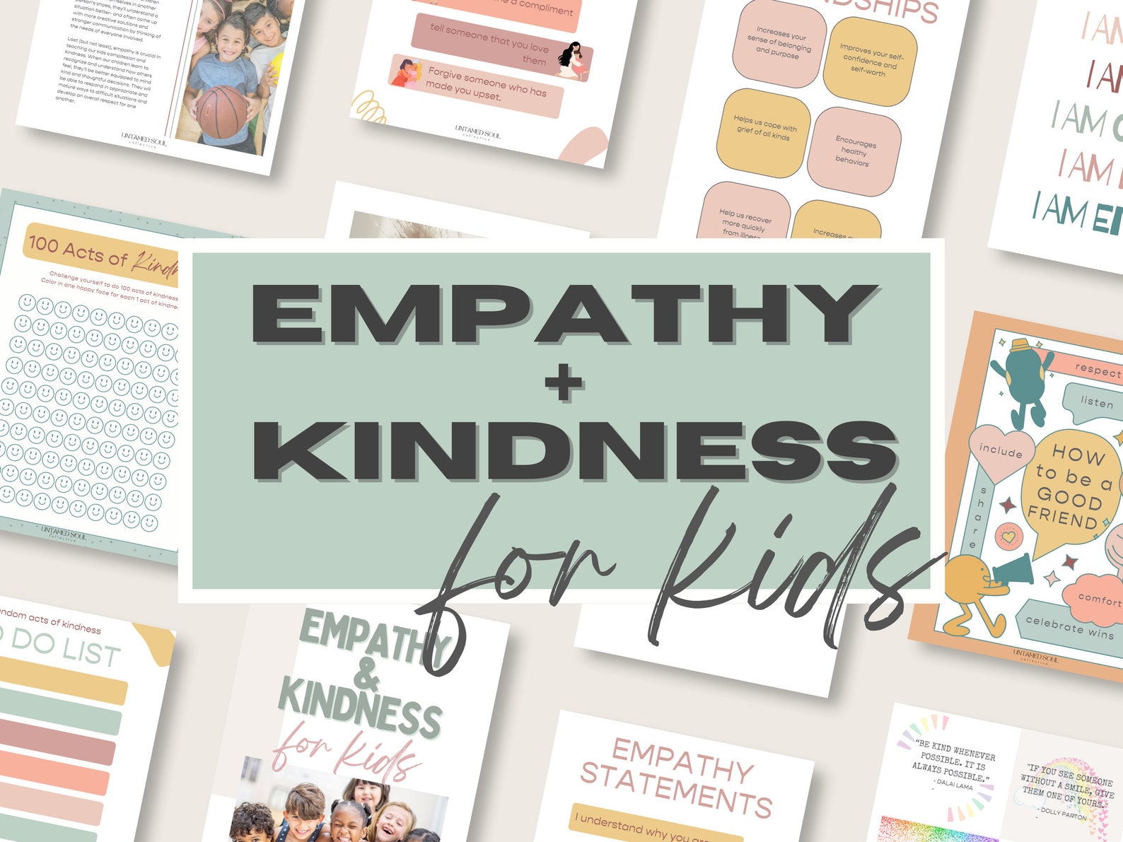 Empathy Kindness for Kids Printable Worksheets for Kids Children Book ...