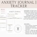 Printable Anxiety Tracker Journal Digital Anxiety Worksheet Therapy ...