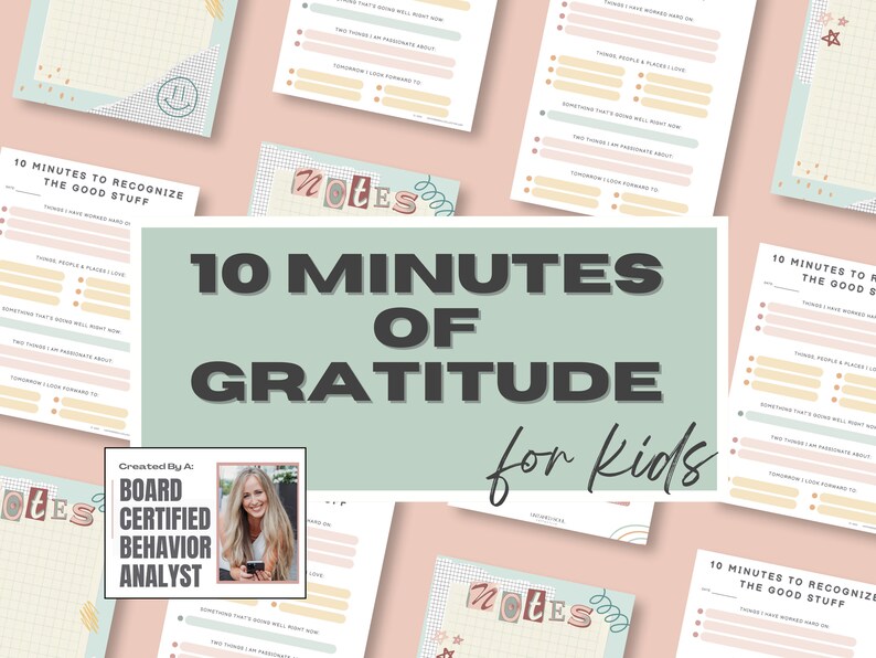 Gratitude Kids Worksheet Workbook Thankful Worksheet Therapist Resource ...
