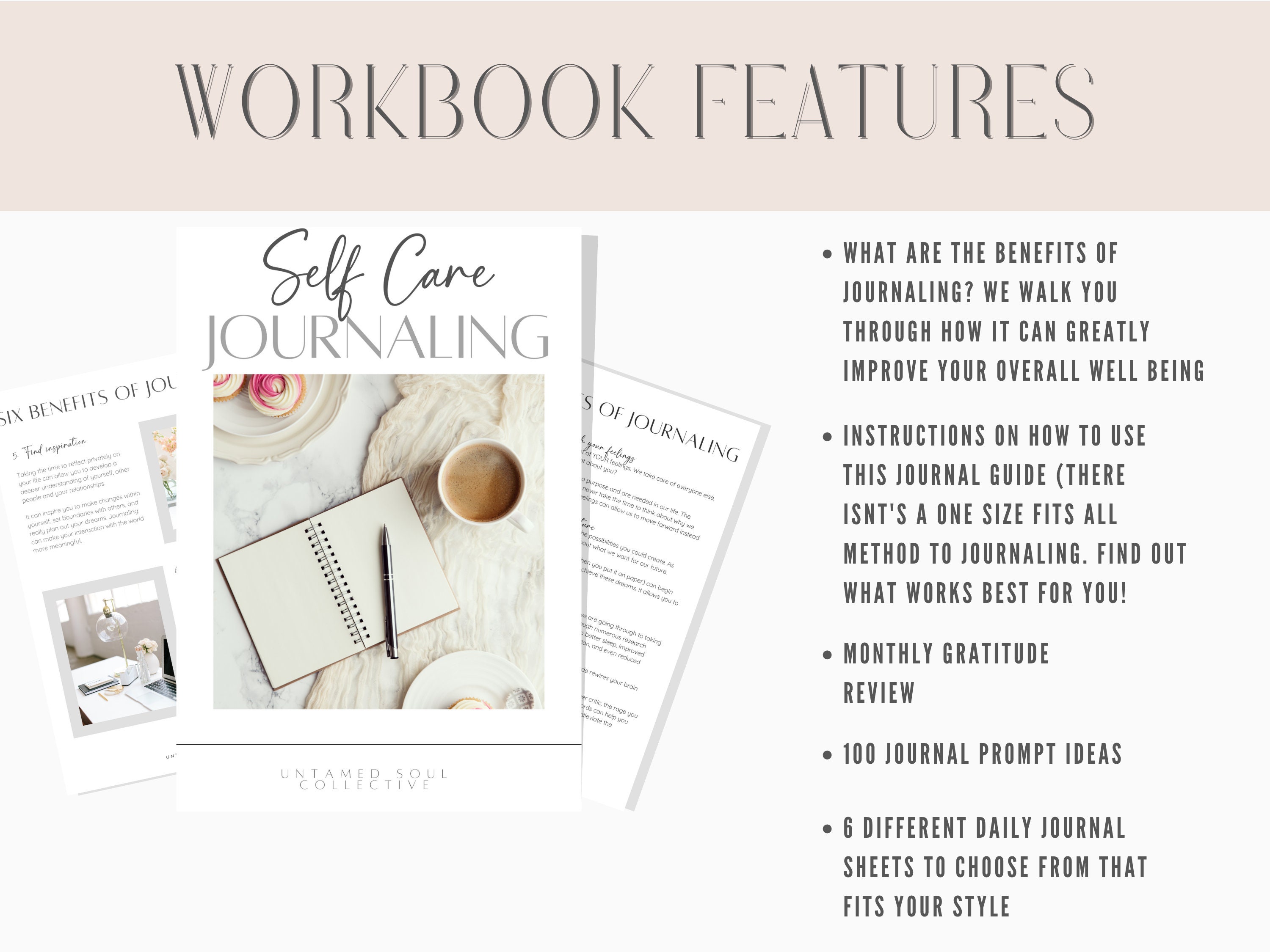 Self Care Journal Planner Self Care Gift for Women Healing Digital ...