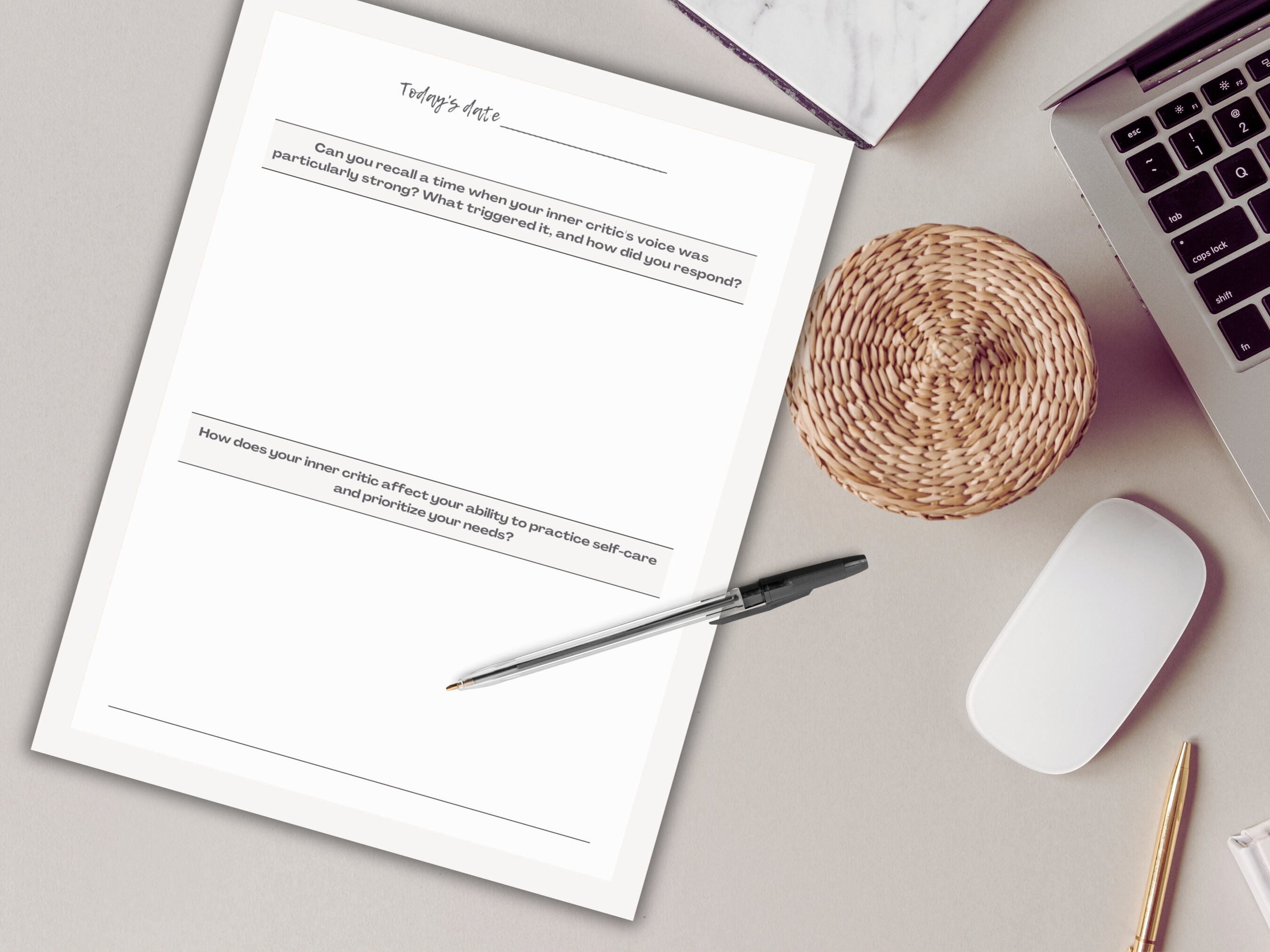 Inner Critic Worksheet Inner Critic Journal Overcoming Self Sabotage ...