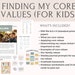 Kids Core Values Workbook: Character Building Activities (PDF Download ...