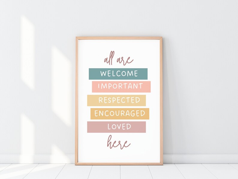 Positive Classroom Decor Elementary Classroom Poster Preschool Class ...