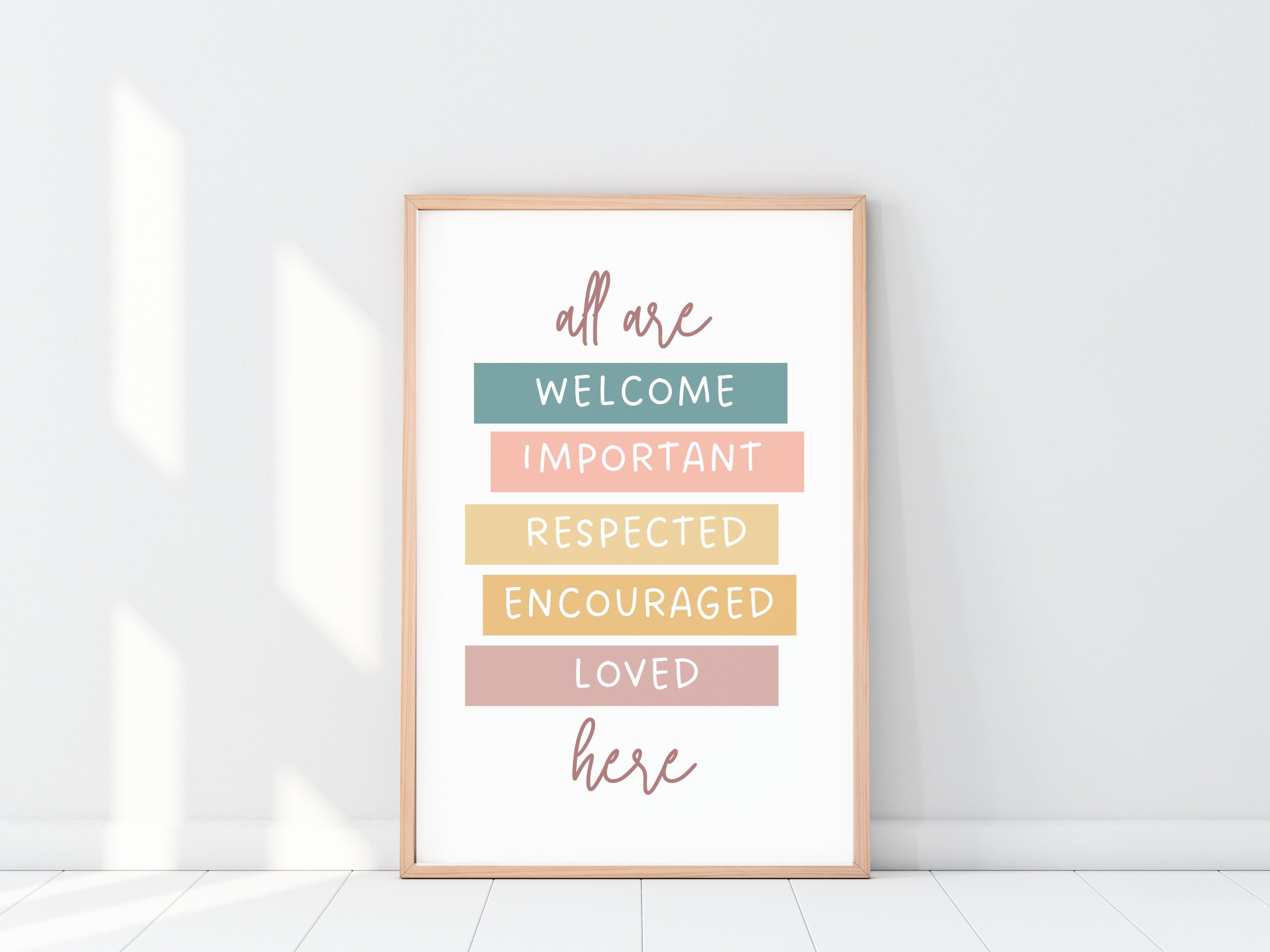 Positive Classroom Decor Elementary Classroom Poster Preschool Class ...
