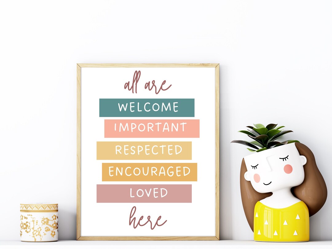 Positive Classroom Decor Elementary Classroom Poster Preschool Class ...