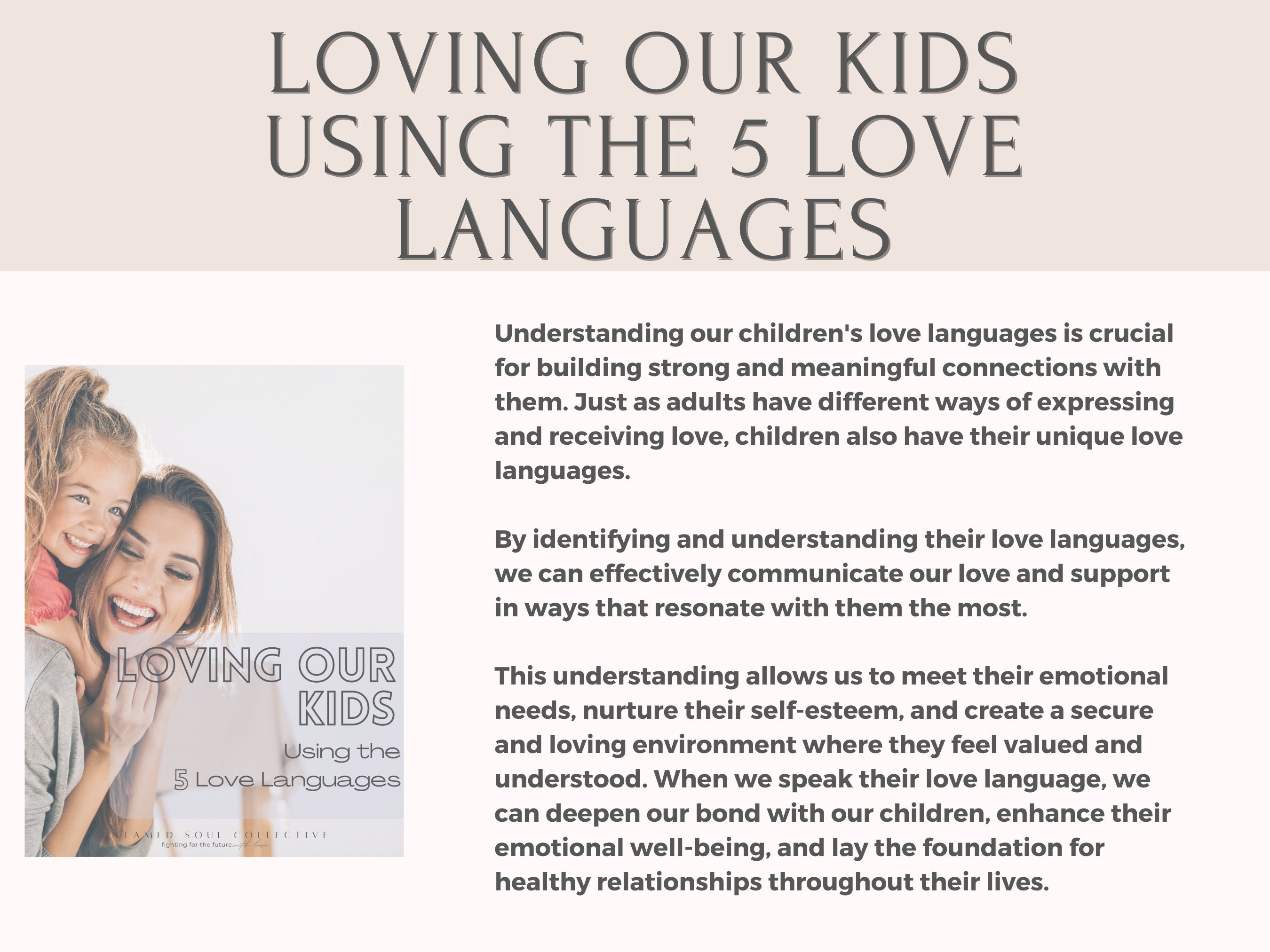 Love Languages Children Parenting Advice Printable Parenting Resources ...