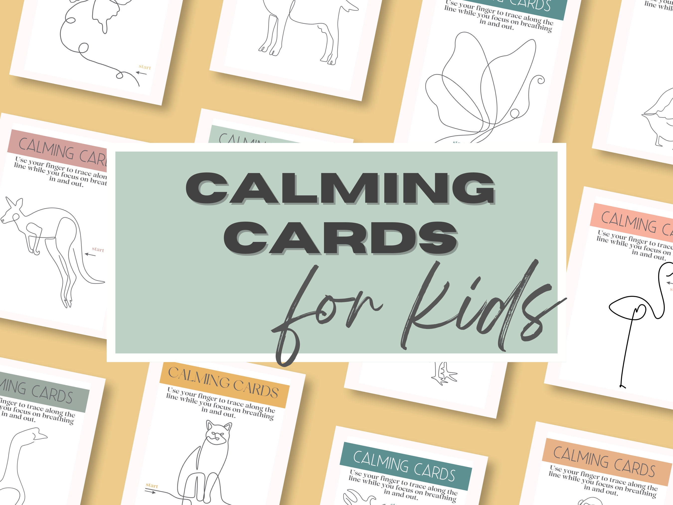 Calming Corner Printable Calming Card Poster Calm Down Corner Toddler ...