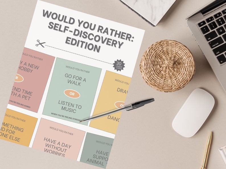 Would You Rather Game: Self-discovery Cards for Kids (PDF) - Etsy