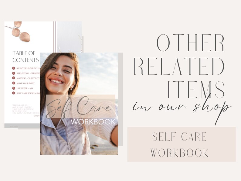 Growth Mindset Printable Journal Self Care Growth Mindset Workbook ...
