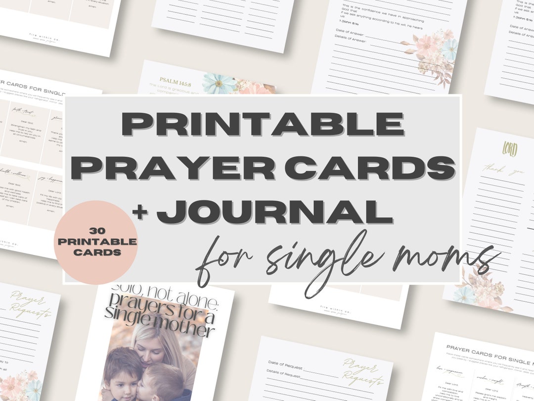 Printable Prayer Cards Daily Prayer Journal Printable Mom Prayer ...