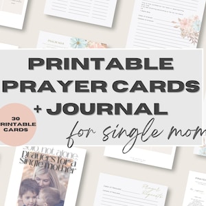 Printable Prayer Cards Daily Prayer Journal Printable Mom Prayer ...