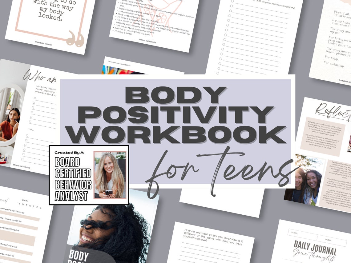 Teen Self Love Body Positivity Workbook Teenage Girls Journal Teen ...