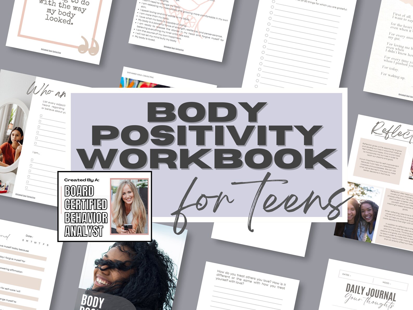 Teen Self Love Body Positivity Workbook Teenage Girls Journal Teen ...