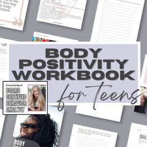 Teen Self Love Body Positivity Workbook Teenage Girls Journal Teen ...