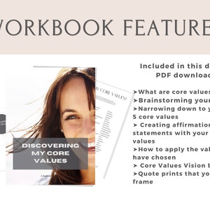 Discover Your Core Values Workbook | Self-discovery & Personal ...