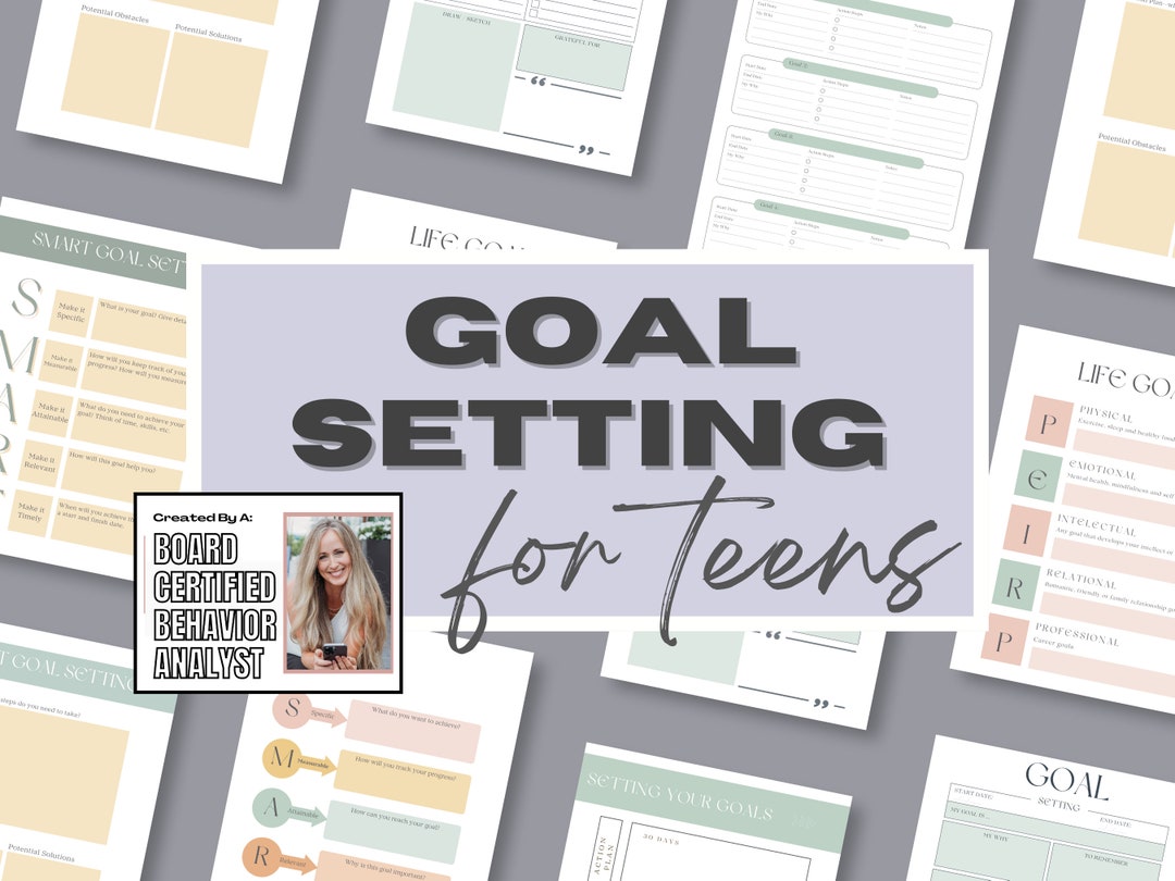 Goal Setting Workbook for Teens: SMART Goal Planner (digital Download ...