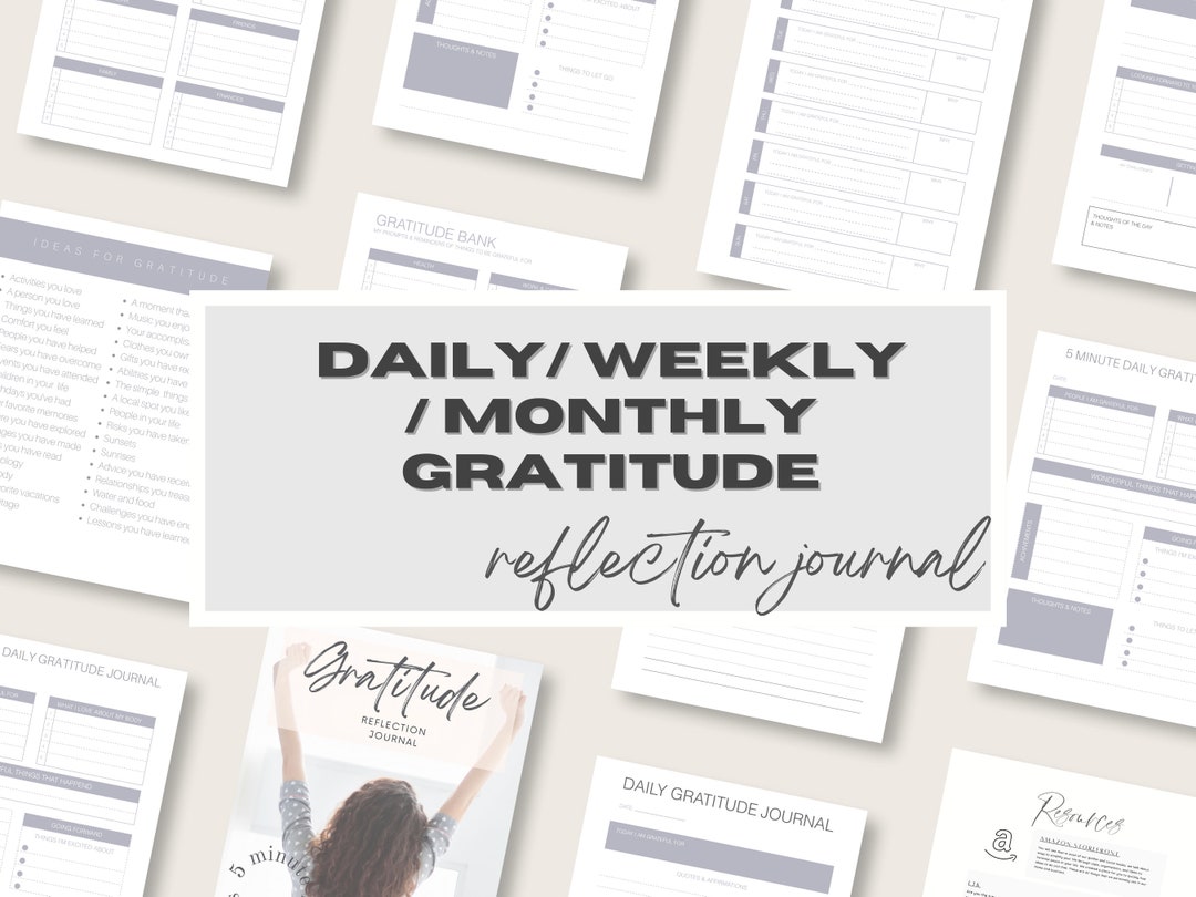 Happiness Journal Digital Gratitude Journal Instant Download Daily ...