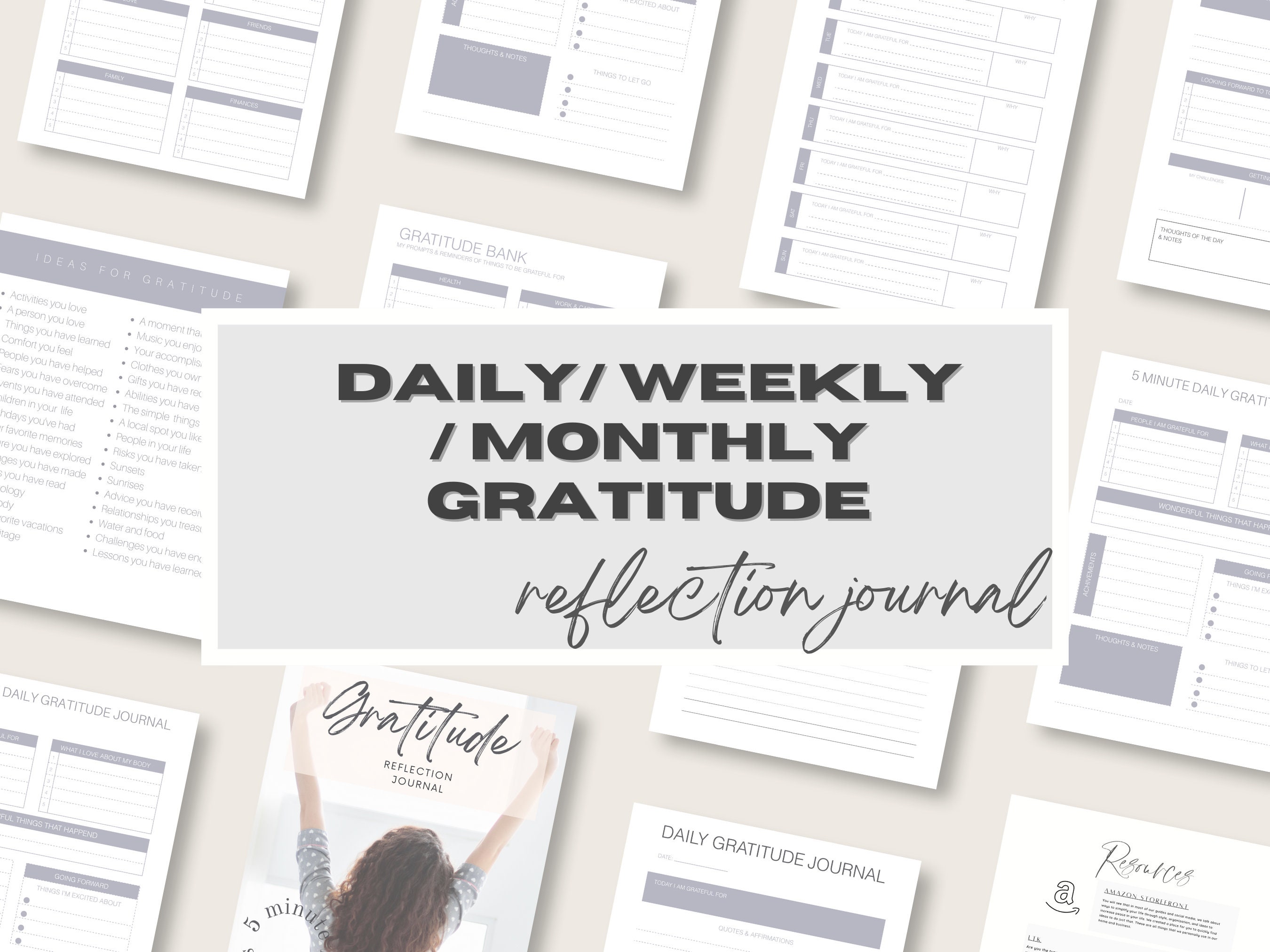 Happiness Journal Digital Gratitude Journal Instant Download Daily ...