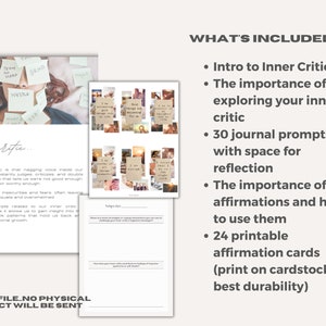 Inner Critic Worksheet Inner Critic Journal Overcoming Self Sabotage ...