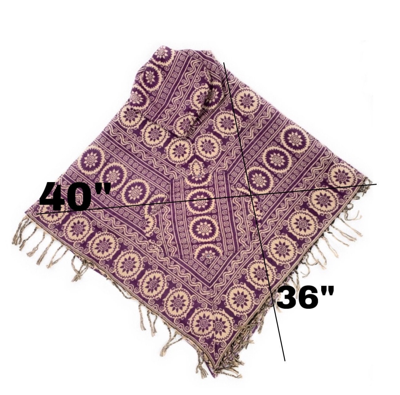 Handmade Wool Poncho Hand Loomed Poncho Hood and Pocket - Etsy