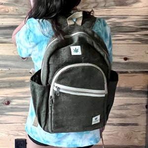 Pure Himalayan Hemp Backpack, Eco-friendly Large Backpack, Travel Size ...