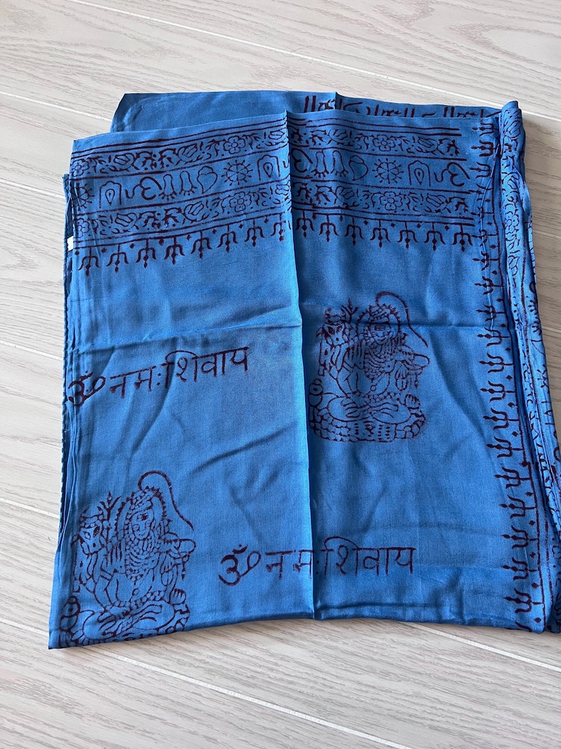 Om Prayer Scarf Shawl, Soft Meditation Scarf, Lightweight Colorful ...