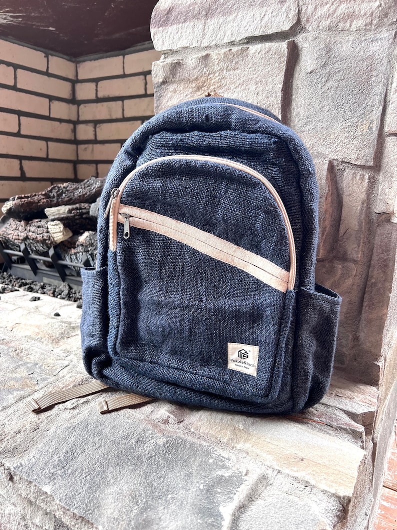 Pure Himalayan Hemp Backpack Eco-friendly Large Backpack - Etsy