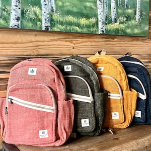 Pure Himalayan Hemp Backpack, Eco-friendly Large Backpack, Travel Size ...