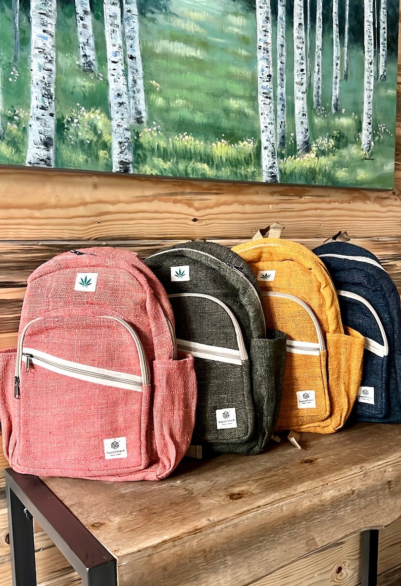 Pure Himalayan Hemp Backpack Eco-friendly Large Backpack - Etsy