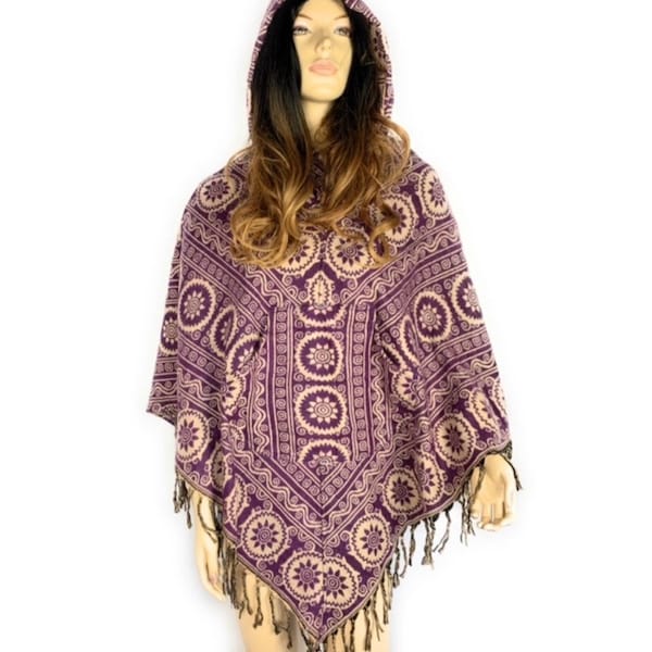 Hooded Poncho - Etsy