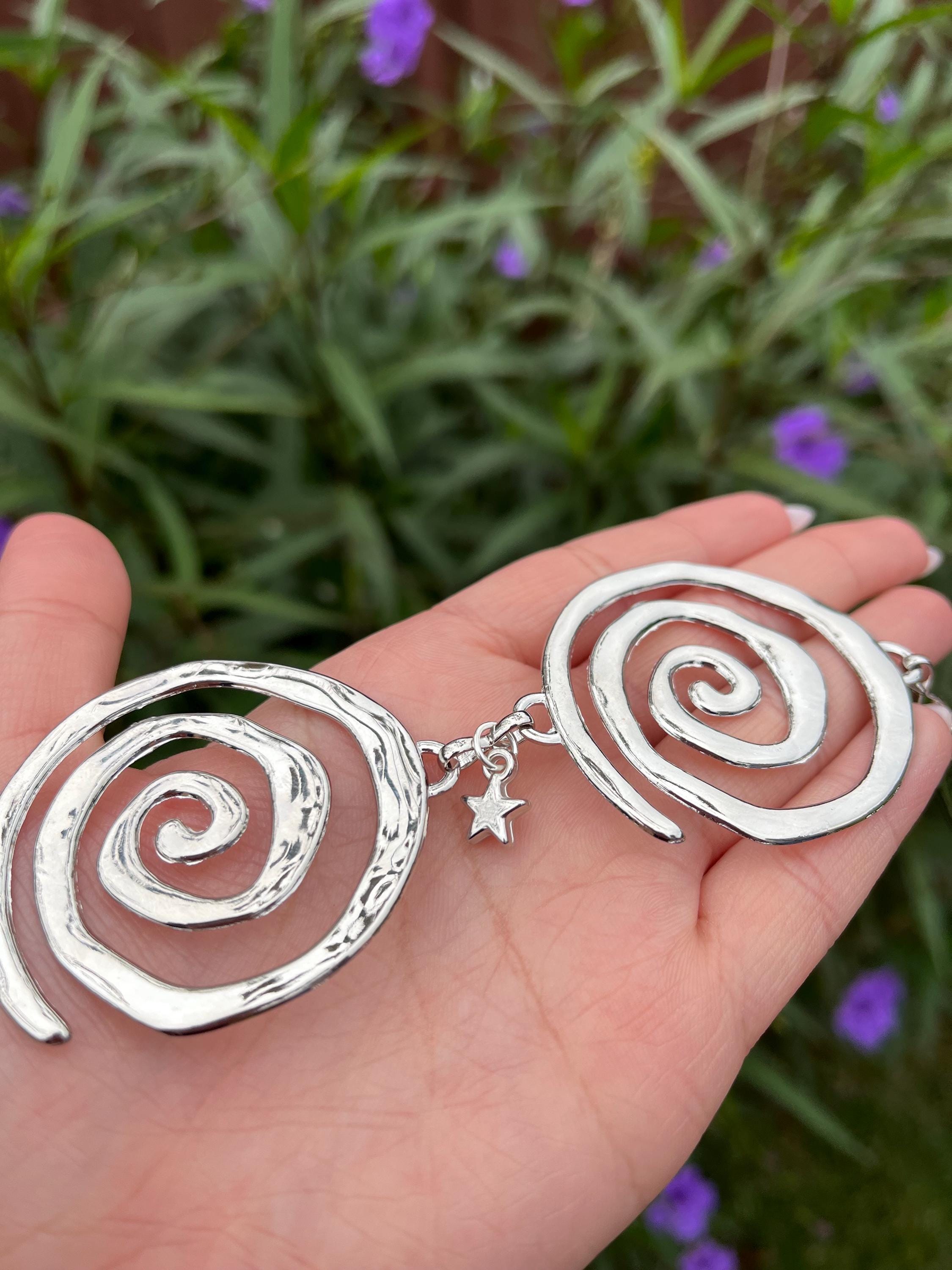 Silver Swirl Charm Belt With Tiny Stars | Boho Festival Waist Chain ...
