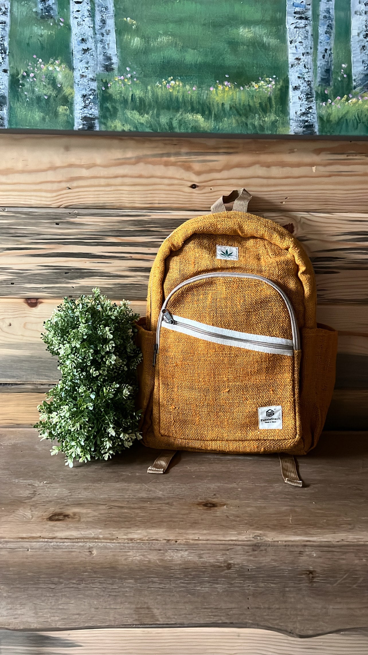 Pure Himalayan Hemp Backpack, Eco-friendly Large Backpack, Travel Size ...
