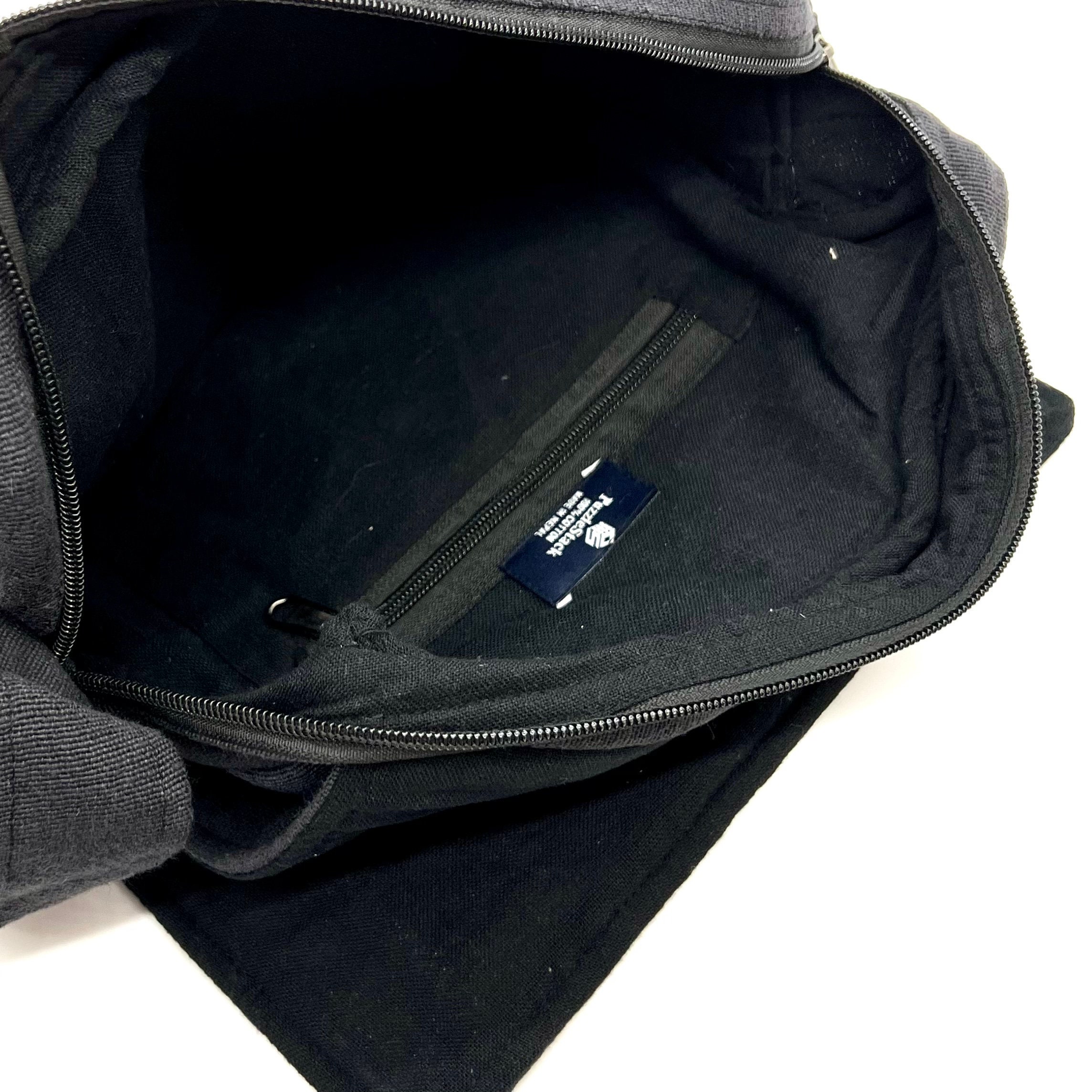 Cotton Messenger Bag With Embroidery Unisex Designminimalist - Etsy