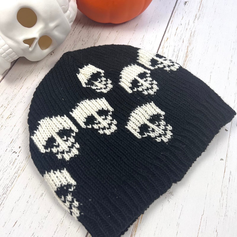 Skull Beanie - Etsy